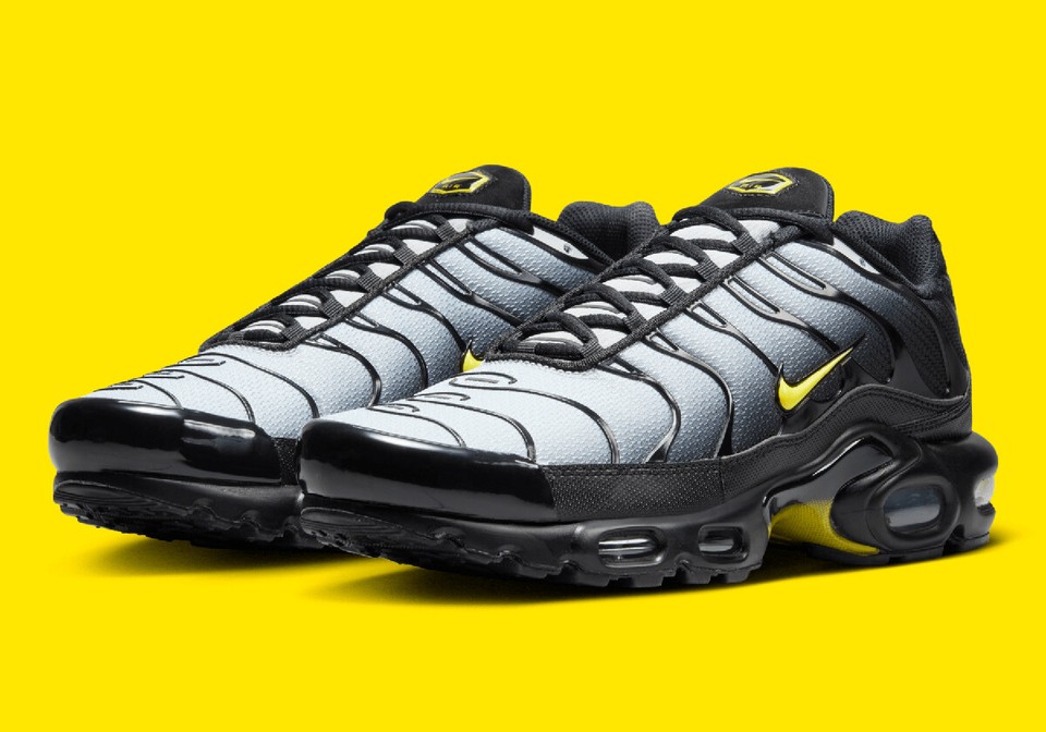 Nike Air Max Plus TN Tuned Black Opti Yellow Wolf Grey DM0032-012 Men's ...