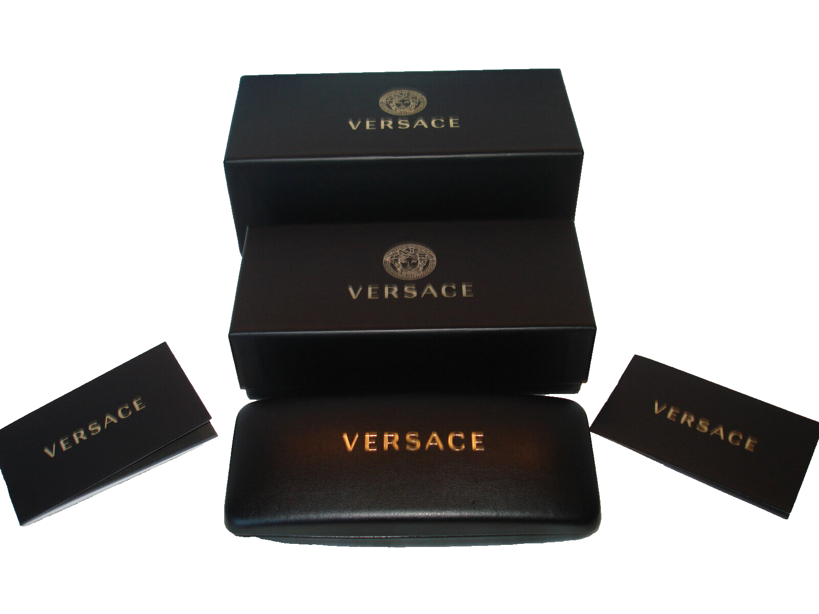 Versace Sunglass Hard Case with Two Versace Gift Boxes Certificates and ...