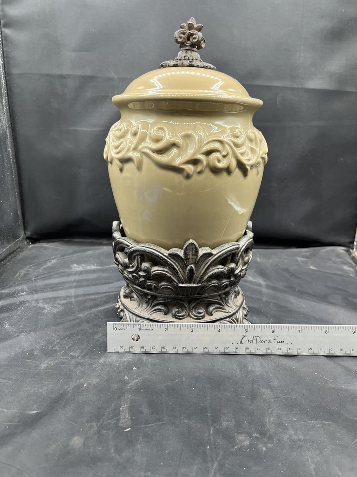 Drake Design Tuscan Scroll and Fleur De Lis Canister Item# 4127 | eBay