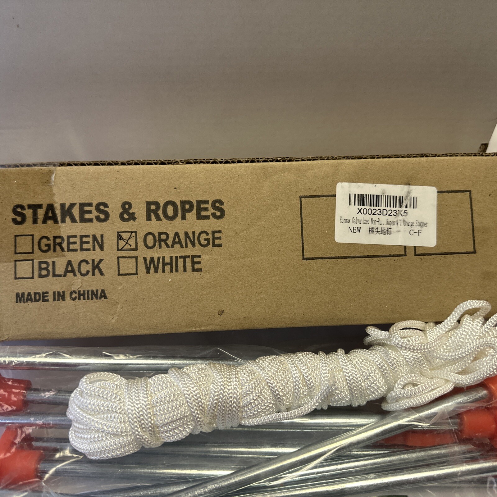 Eurmax Galvanized Non-Rust Camping Family Tent Pop Up Canopy Stakes ...