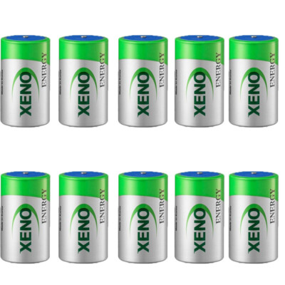 10pcs XL-205F D 3.6V 19000MAH Li-ion Thionyl Chloride Battery Primary ...