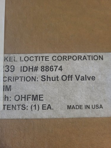 Loctite 88674 Shut Off Valve 97239 | eBay