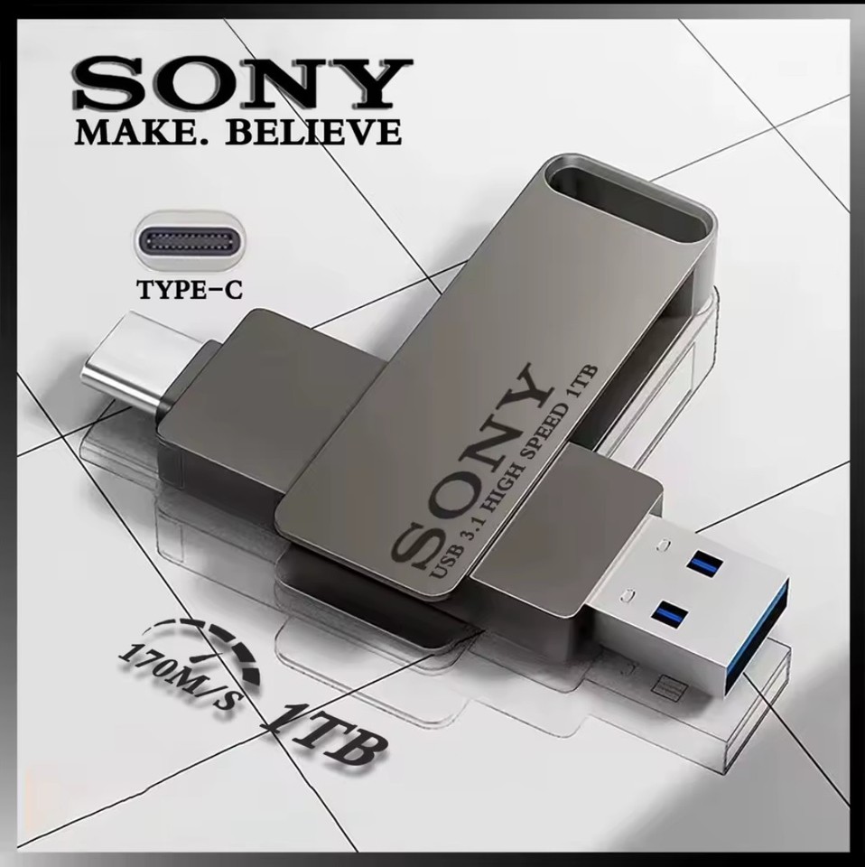 SONY 1TB High Speed USB FlashDrive Metal Type-C Swapable Port [US FREE ...