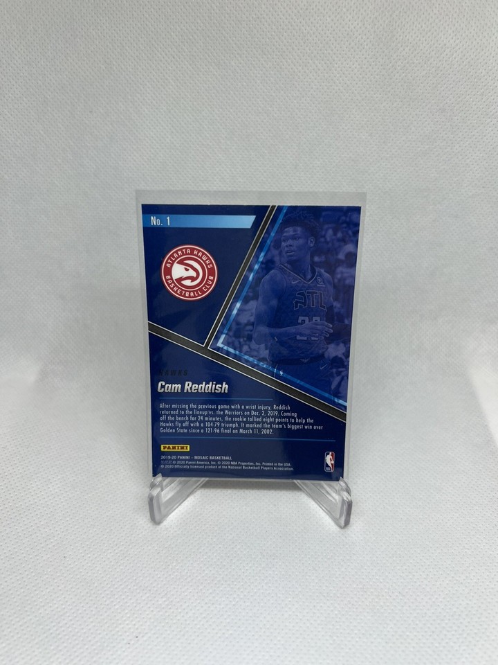 2019-20 Panini Mosaic Basketball NBA Cam Reddish Blue Chips Atlanta ...