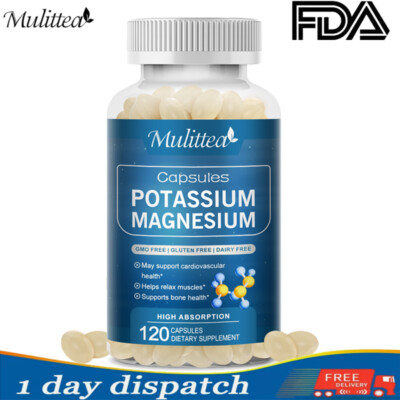 Potassium Magnesium Capsules Helps Sleep,Immune Booster,Bone& Muscle ...