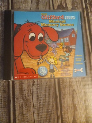 Scholastic Clifford The Big Red Dog Musical Memory Game (PC 2002) PBS ...