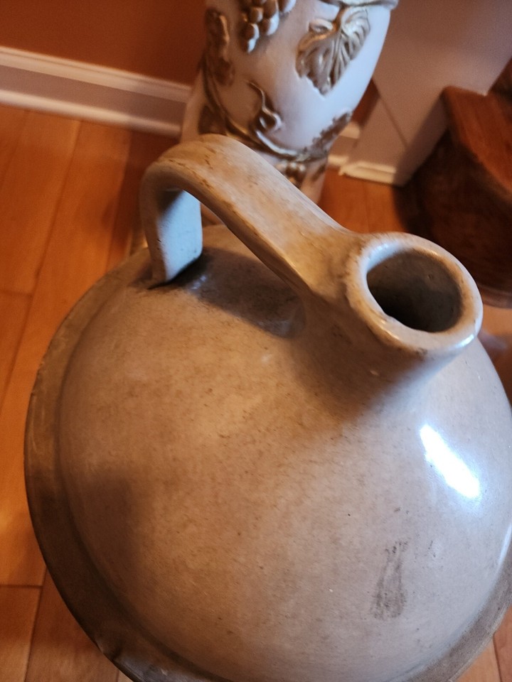 2 Vintage Blue Ribbon 5 Gal Brand Pottery Co Stoneware Crock Jug | eBay