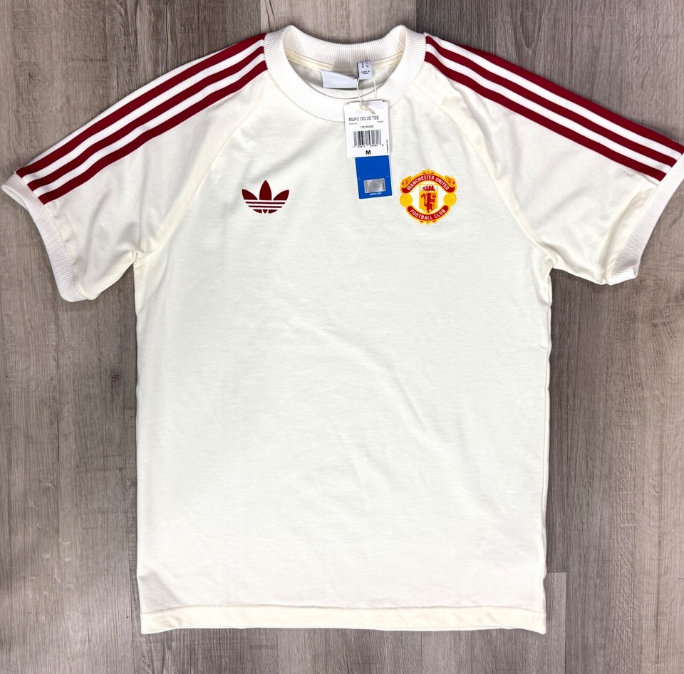 Adidas Manchester United Classics T Shirt Originals Patch Off White ...