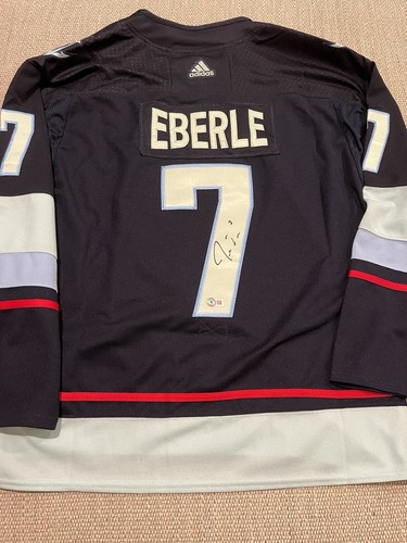 BECKETT COA JORDAN EBERLE Signed Autographed Seattle Kraken Hockey ...