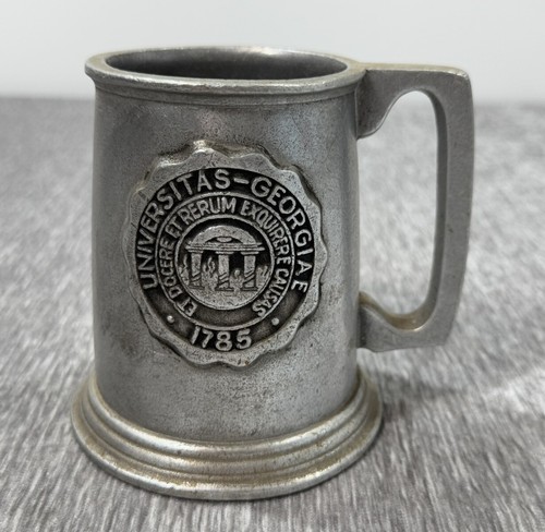 Vintage University of Georgia Bulldogs Mug Stein Pewter Style Metal ...