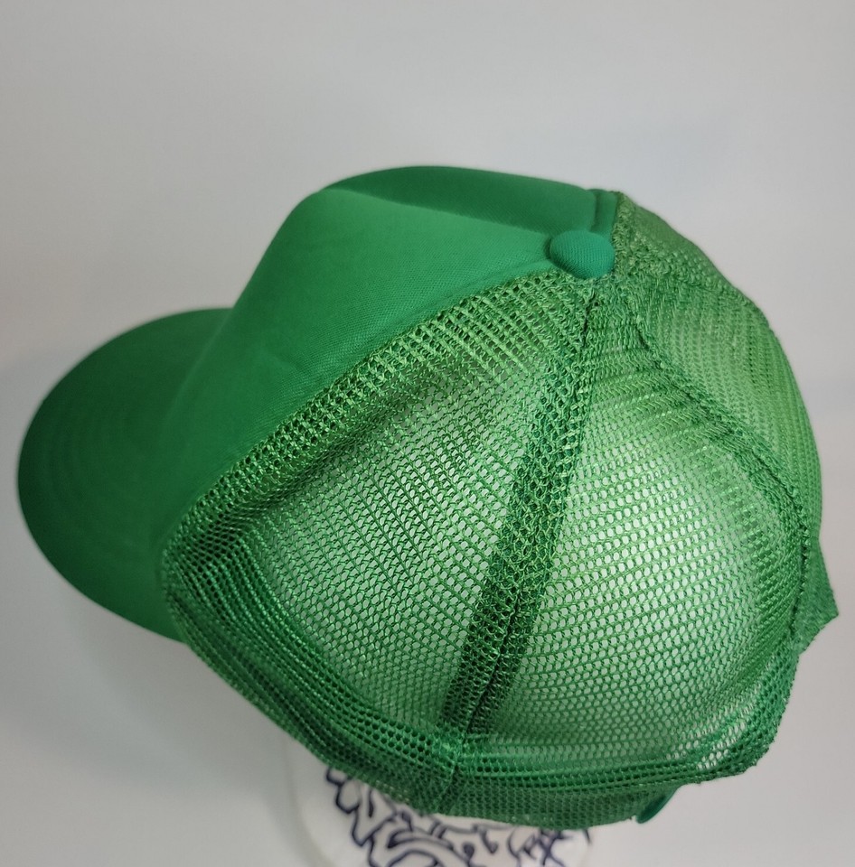 Vintage Trucker Hat Snapback White "A" Logo Green Cap Alvin the ...