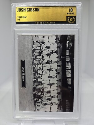 2012 Leaf Josh Gibson #4 Golden Grading 💎 MINT 10 L👀k! | eBay