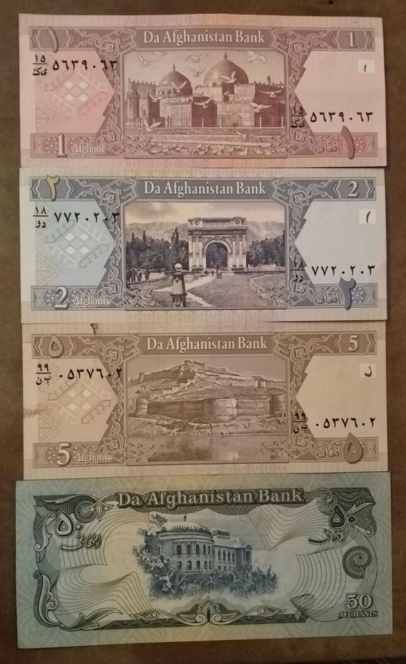 Set 6 Pieces Afghanistan 🇦🇫 Banknote Money Paper Uncriculated Rare | eBay