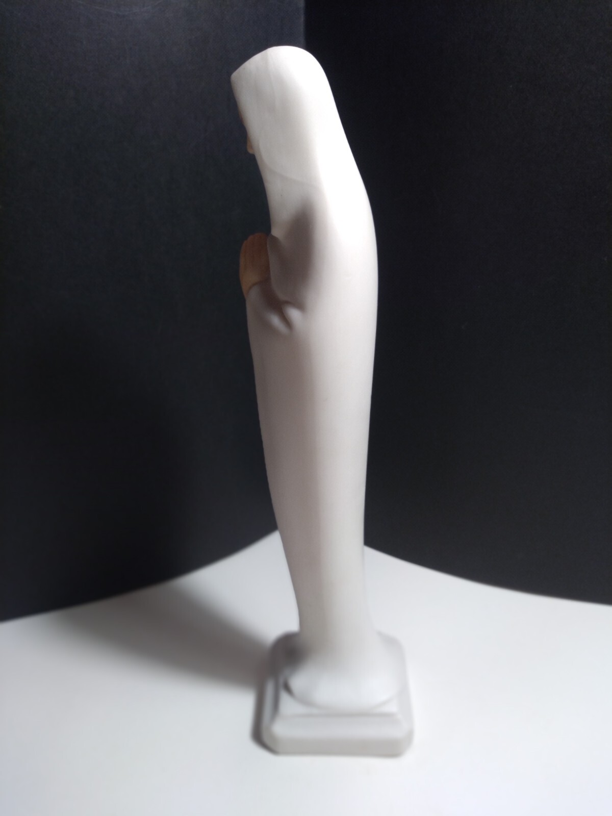 1966 Virgin Mary Madonna 10"H Spiritual Prayer Matte Porcelain Figurine ...