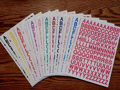 Huge Lot - 3900+ ALPHABET ABC & 123 ABC/123 Stickers ** GREAT GIFT ...