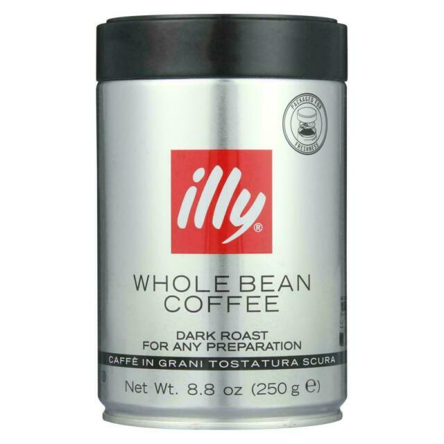 Illy Scuro Whole Bean Coffee Dark Roast 8.8 oz Can (7721) for sale ...