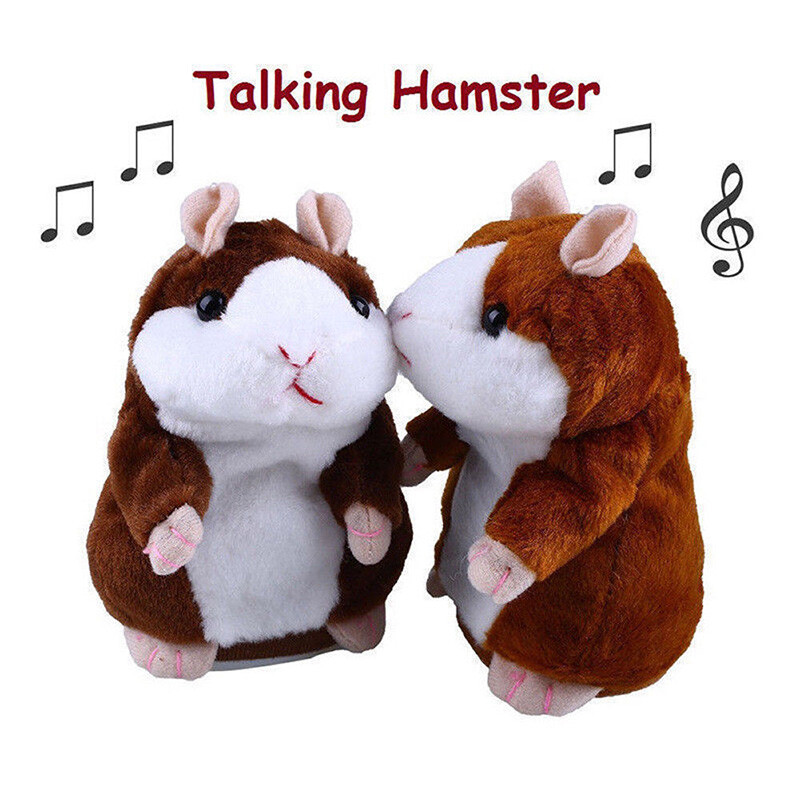 Cute Talking Hamster Mimicry Pet Plush Toy Kids Speak Talking Record ...