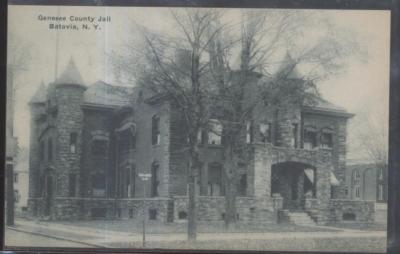 Postcard BATAVIA New York/NY Early 1900's Genesee County Prison/Jail ...