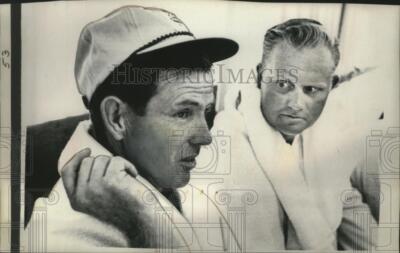 1965 Press Photo Golfers Gene Littler & Jack Nicklaus share lead in New ...