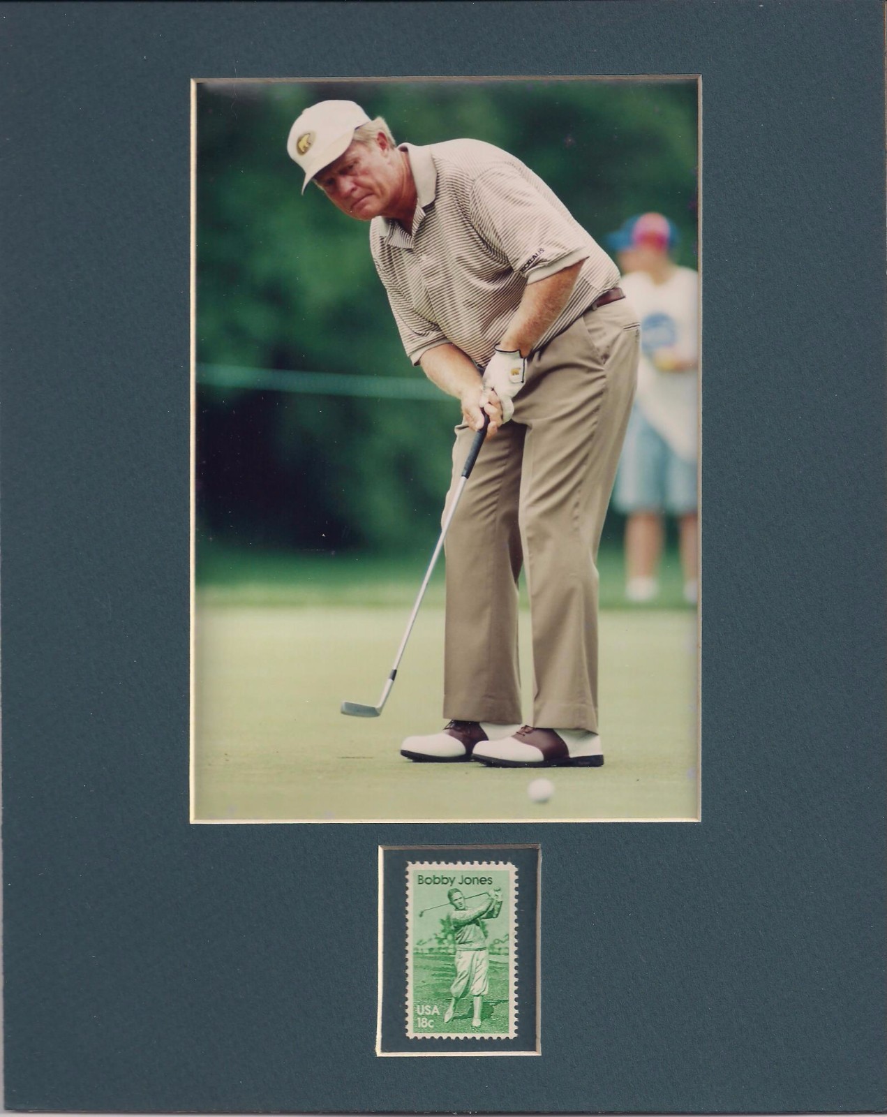 JACK NICKLAUS - GOLF - BOBBY JONES STAMP - FRAMEABLE POSTAGE STAMP ART ...