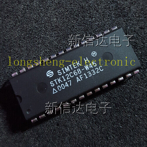 5PCS STK12C68-W45 Non-Volatile RAM 8K x 8 28 Pin Plastic DIP #A6-33 ...