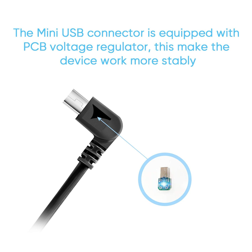 GPS Charger Cable,Mini USB 6.6Ft Universal GPS Charging Cord with ...