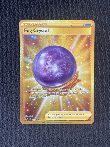 Pokémon TCG Fog Crystal 227/198 Chilling Reign Gold Card Secret Rare ...