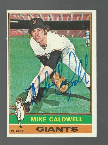 Mike Caldwell Signed Auto 1976 Topps #157 Baseball Card Autograph | eBay