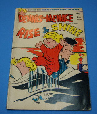 Dennis the Menace "Rise and Shine" Comic Book 1972 Fair Condition | eBay