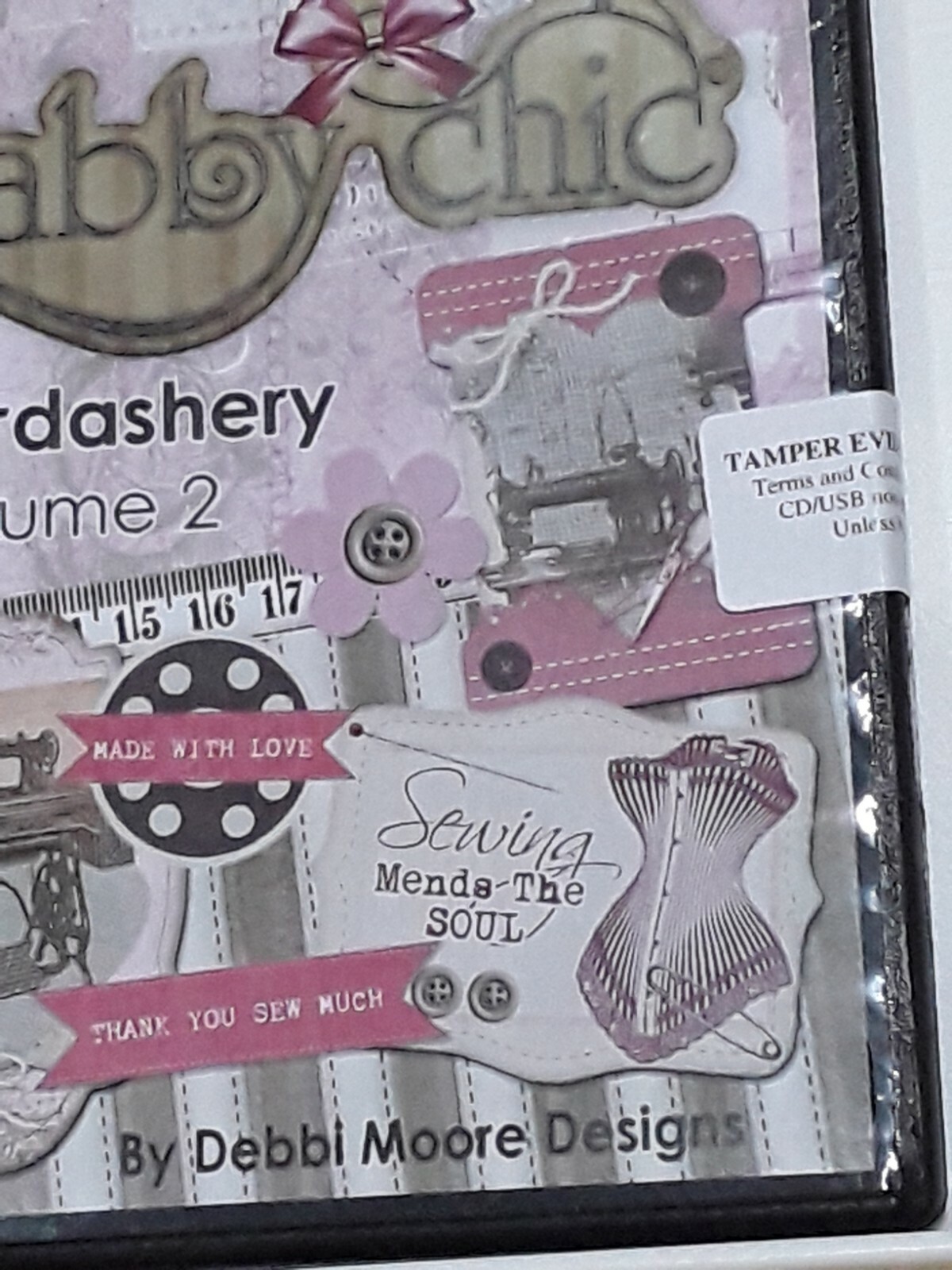 Debbie Moore Designs Shabby Chic Haberdashery 2 CD Rom 2600 printable ...