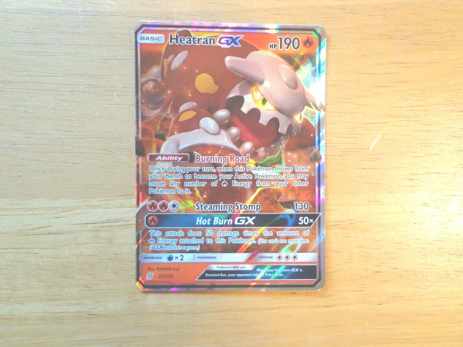 2019 Pokemon TCG Heatran GX Holo 25/236 | eBay