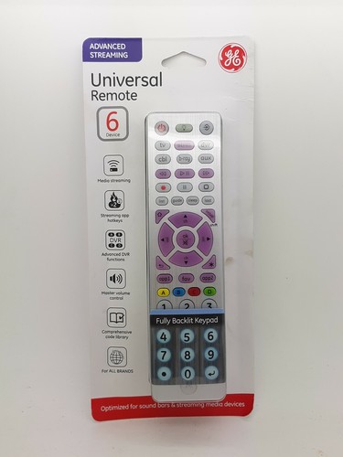 GE Ultra Pro Universal Remote Control, 6 Device, Advanced Streaming ...