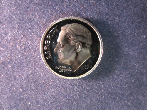 2000-S Silver Roosevelt Dime Proof with some toning - see photos | eBay