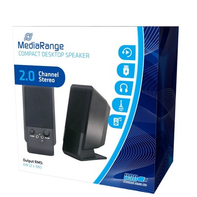 MediaRange MROS352 Aktivbox Compact Desktop Speaker ~E~ | eBay.de