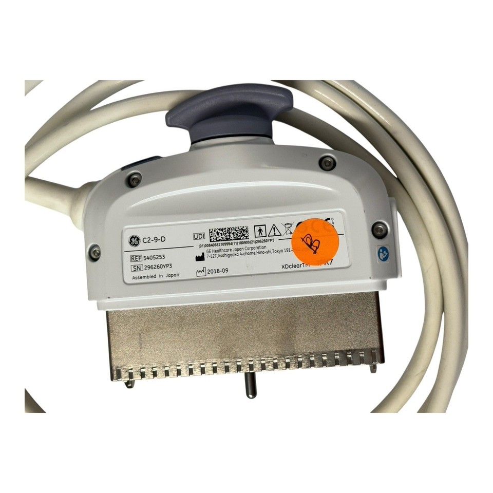 GE C2-9-D Convex Array Ultrasound Probe 2018/09 REF 5405253 S/N ...