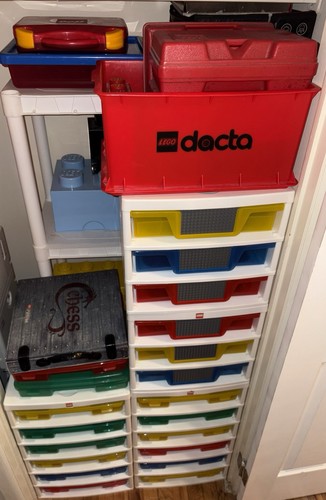 LEGO LOT STORAGE CONTAINERS IRIS TOWERS BINS DRAWERS BOX-4-BLOX ETC ...
