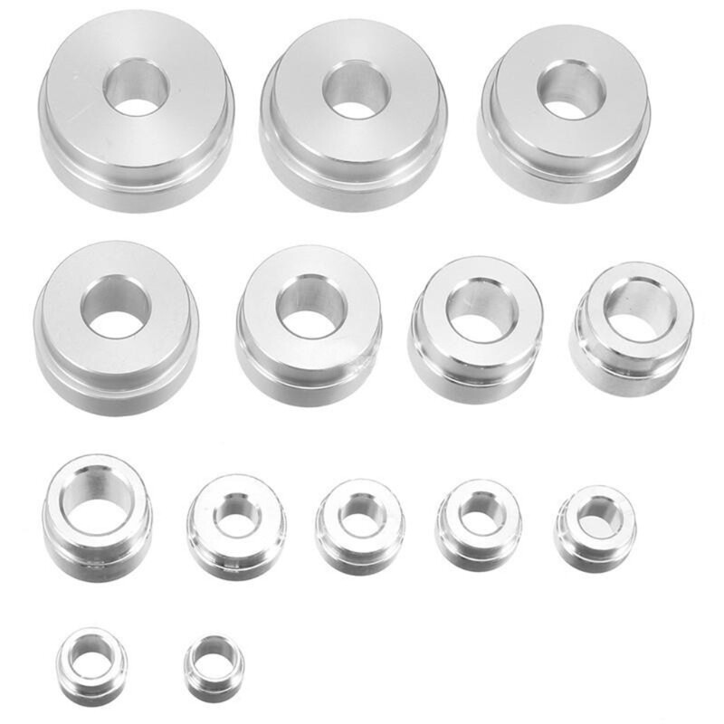 14 Pieces Bearing Race and Seal Bushing Driver 3 Discs Collar Mandrels ...