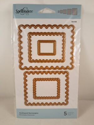 Spellbinders S4-133 Nestabilities Classic Scalloped Rectangles Dies Cut ...