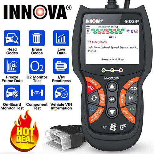 Innova 6030P OBD Scanner Diagnostic Scan Tool Code Reader Car ABS Engine Battery 655421690288| eBay
