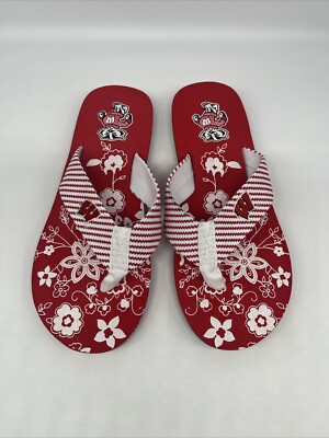 Wisconsin Badgers Women’s Flip Flop Sandals 🌺 Size M 7/8 NEW | eBay