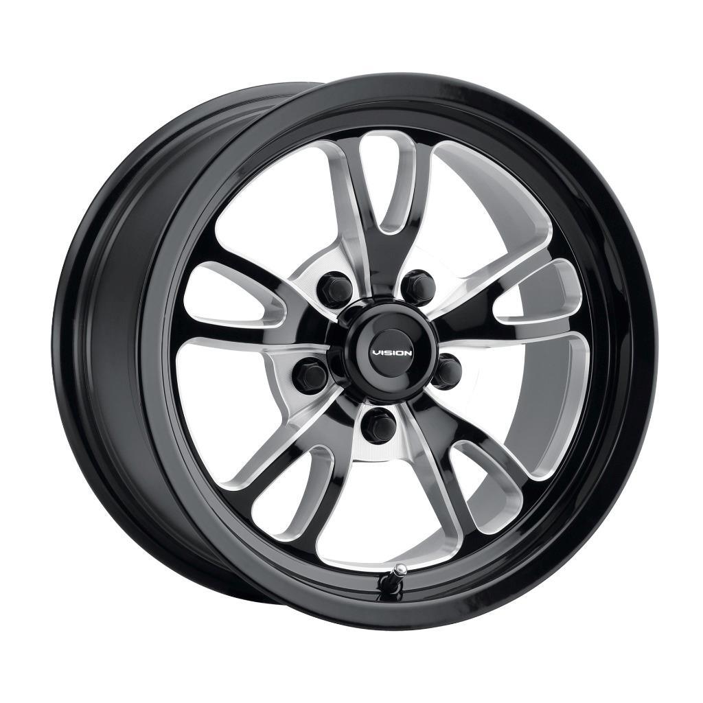 15 inch 15x4 Vision 149-Patriot black wheels rims 5x5 5x127 -19 | eBay