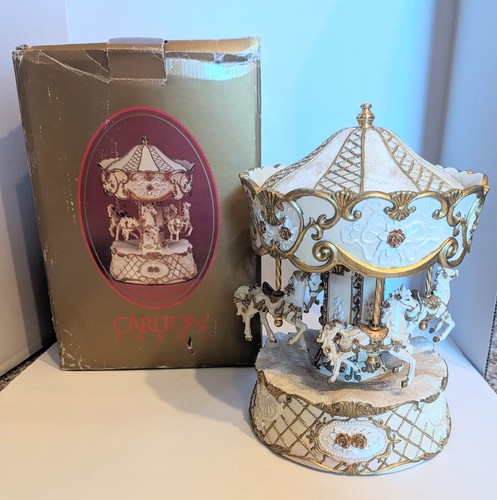 Carlton Cards Christmas Holiday Musical Movement Carousel | eBay
