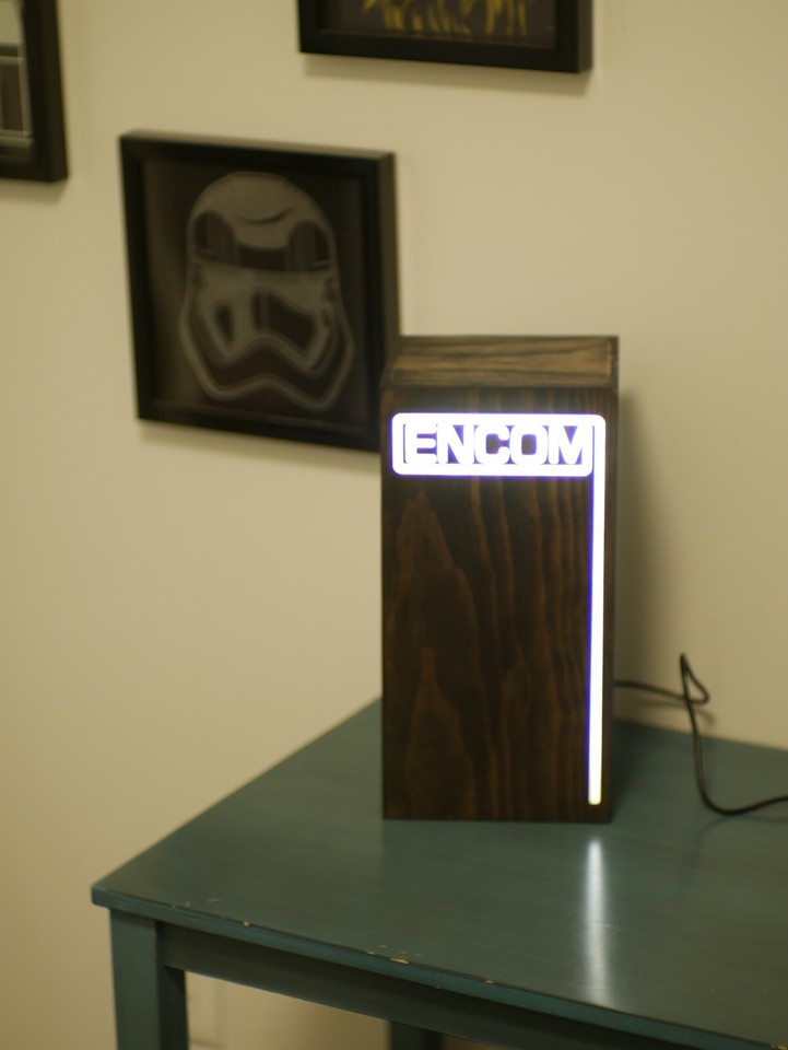 Tron Legacy Ares LED ENCOM Lamp, Custom Light up Collectable, 11 Stain ...