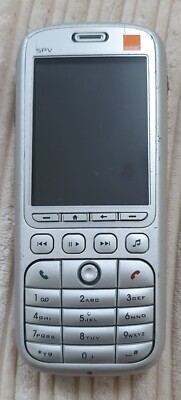 HTC HURRICANE SPV ORANGE C550 Silver Mobile Phone UNTESTED NO BATTERY ...