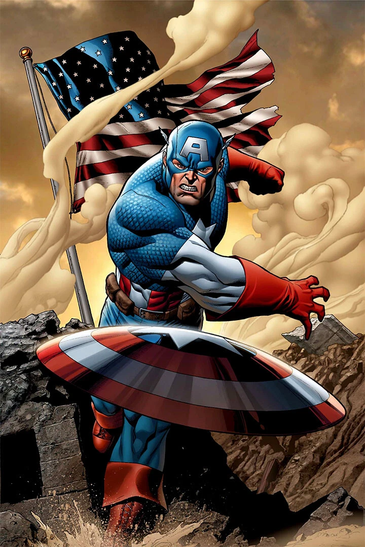 Captain America Comic Poster