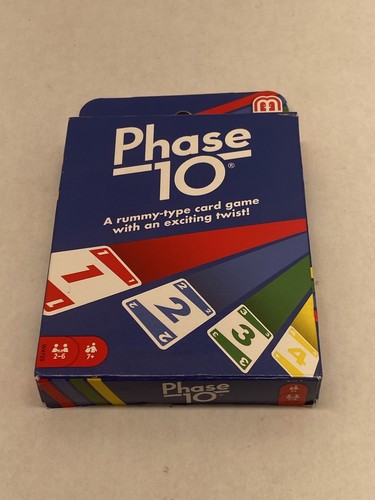 Mattel Phase 10 Card Game Rummy Type Card Game | eBay