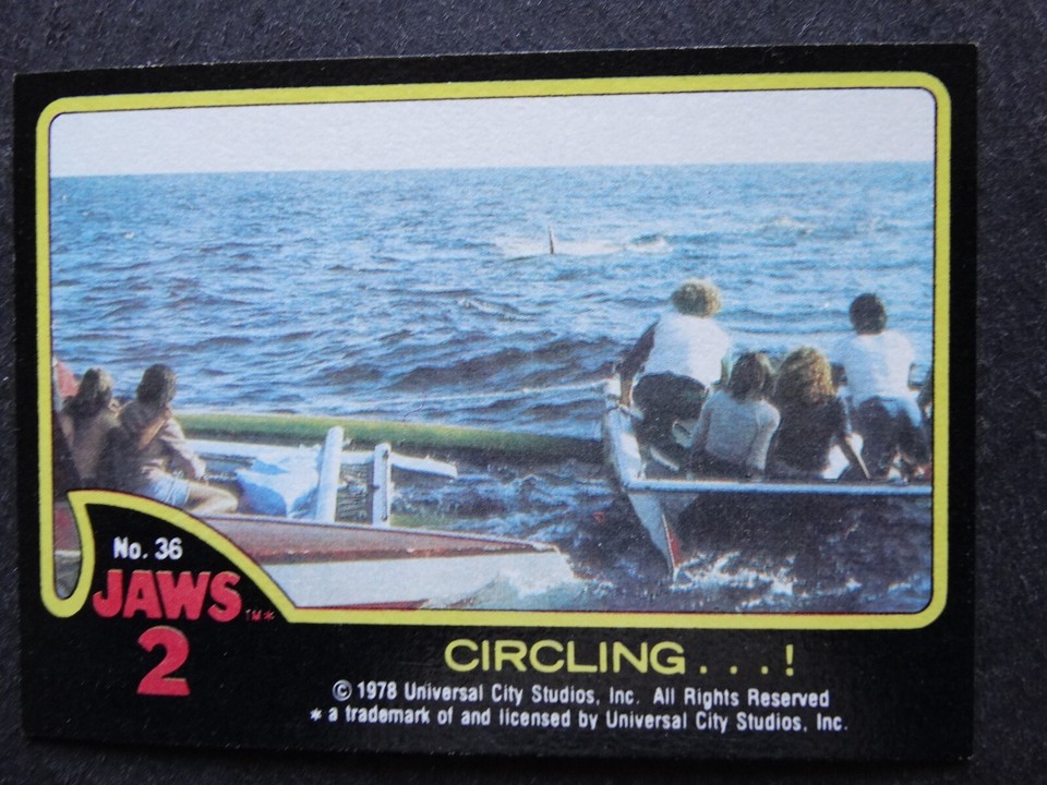 1978 Topps Jaws 2 Shark Movie Trading Card Complete Your Set You U Pick ...