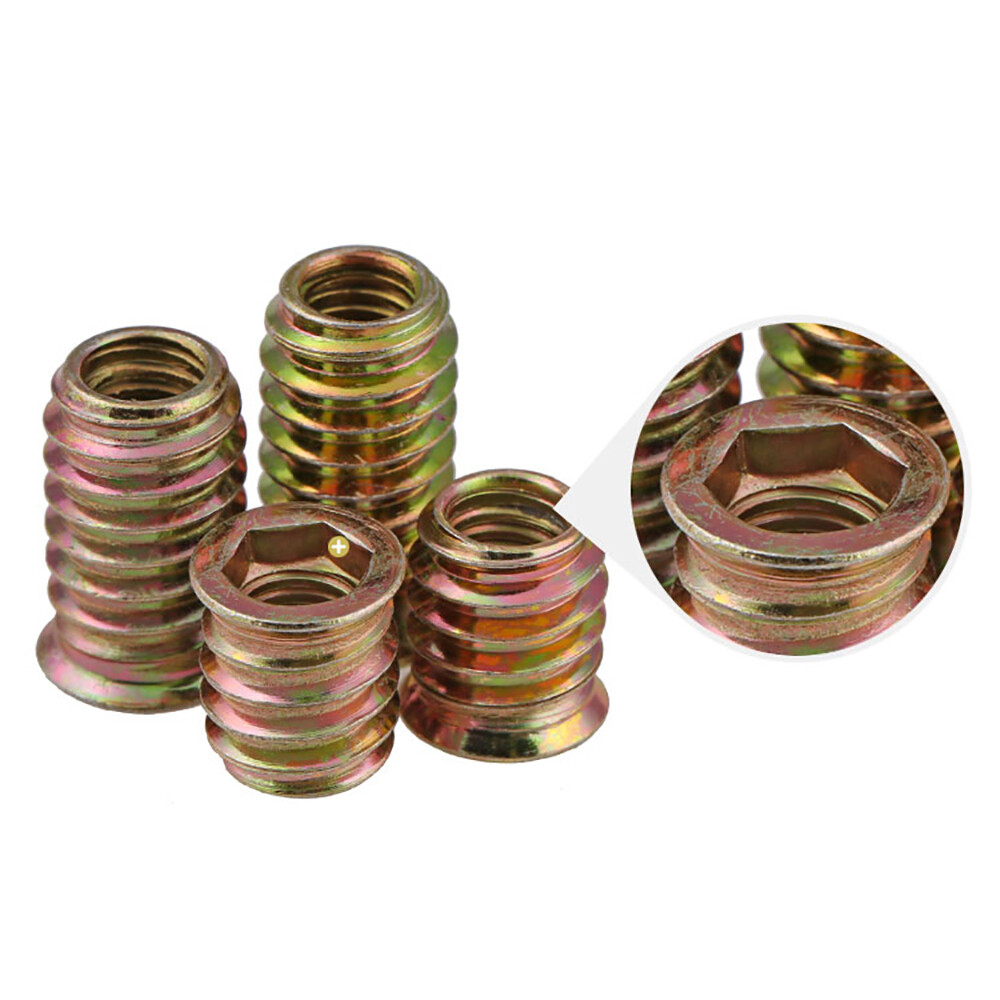 M6 M8 M10 Threaded Inserts Nuts Hex Socket Drive Allen Nut for Wood ...