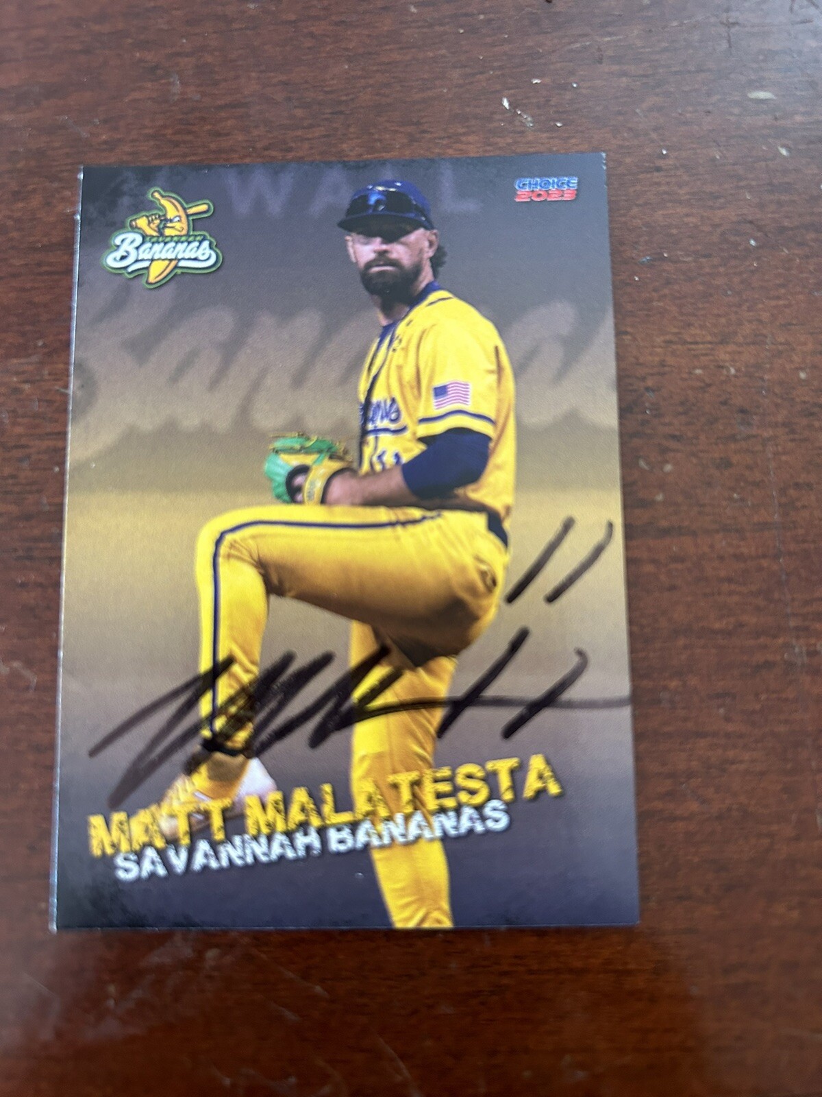 Matt Malatesta signed savannah bananas team set card 2023 autographed ...