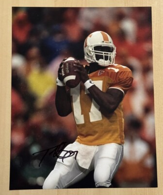 TEE MARTIN SIGNED 8x10 PHOTO AUTOGRAPHED TENNESSEE VOLUNTEERS LEGEND ...